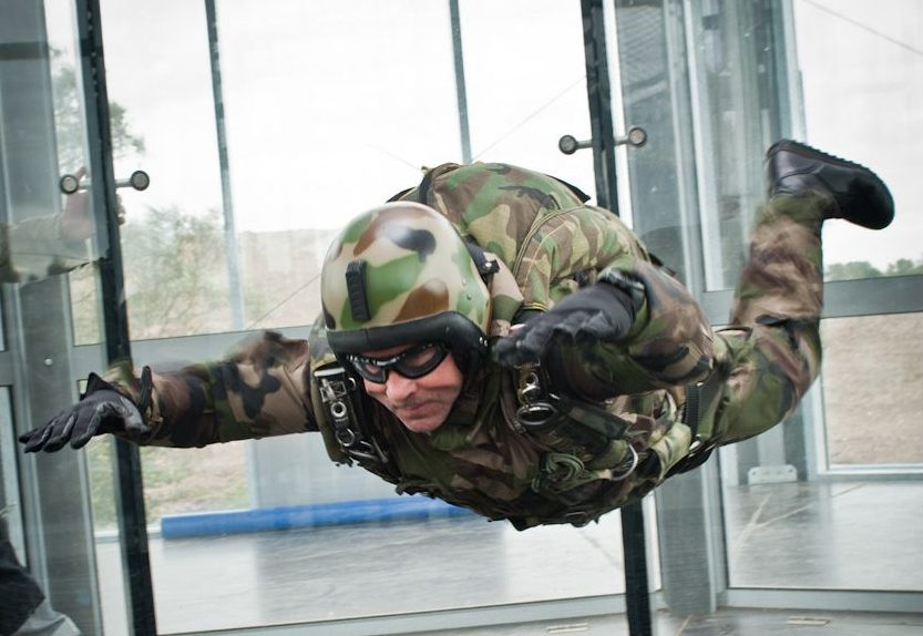 Vertical wind tunnels for militaries - Aerodium Technologies